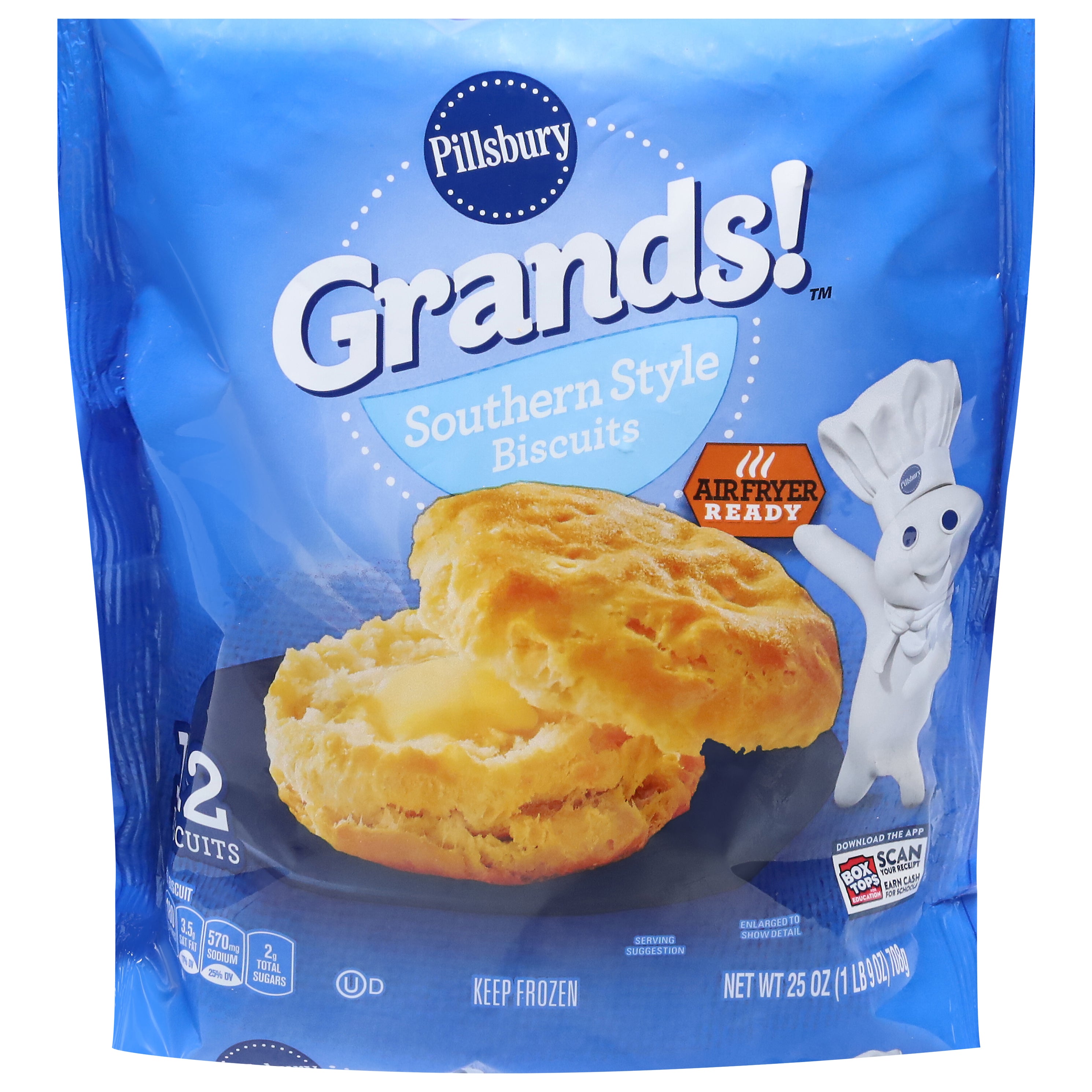 Pillsbury Grands! Southern Style Frozen Biscuits, 12 ct., 25 oz ...
