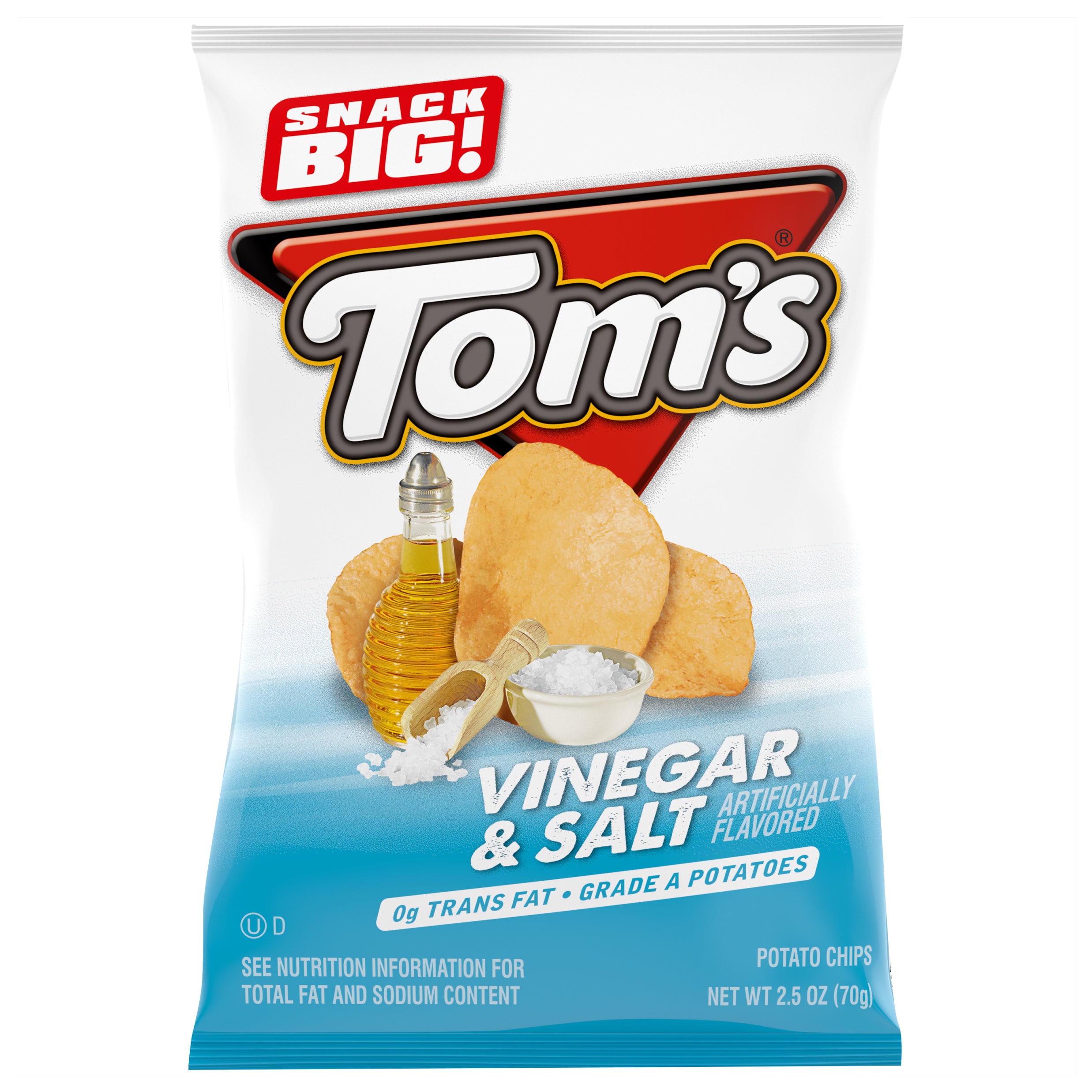 Tom's Vinegar & Salt Potato Chips 2.5 oz – Spires IGA
