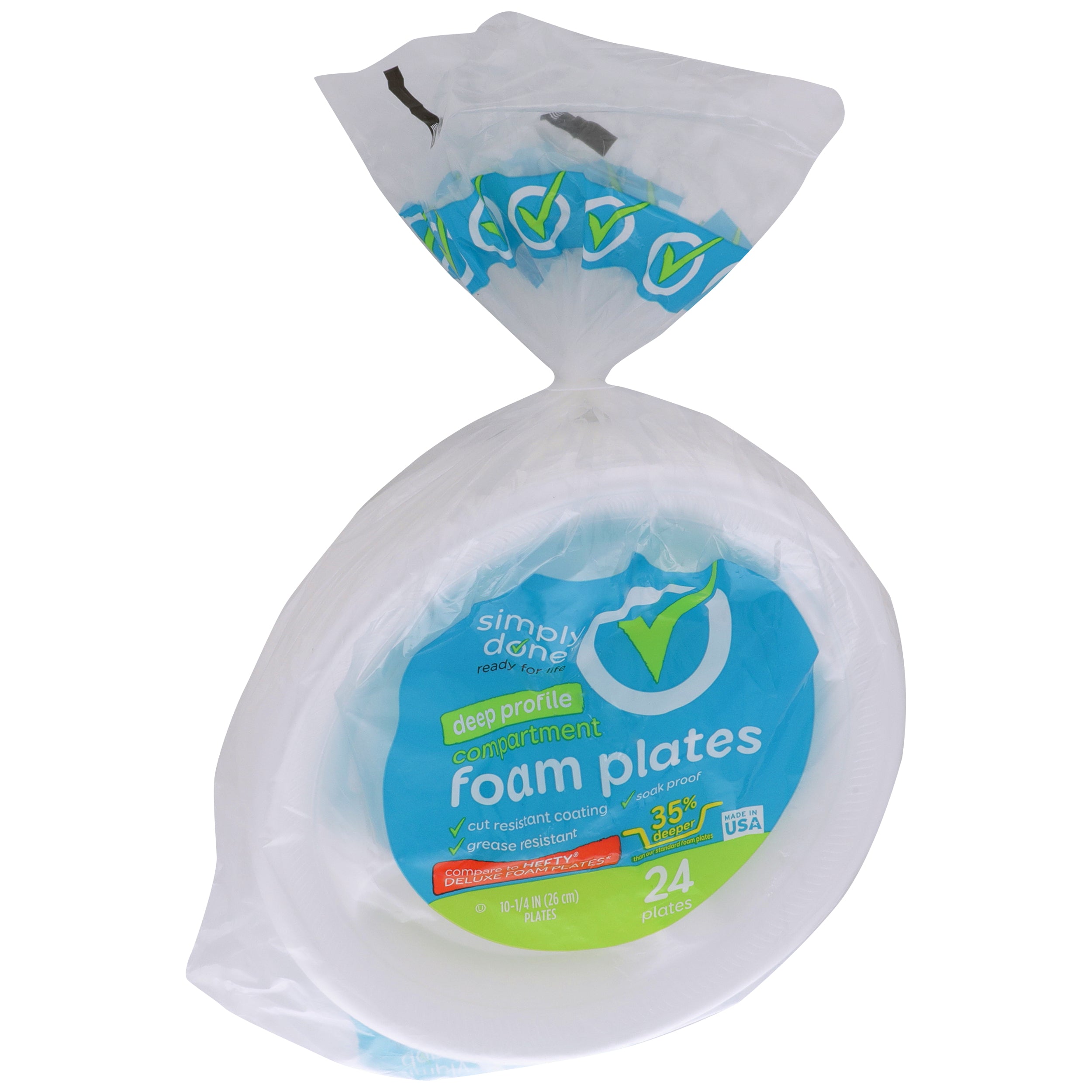 Deep Profile Compartment Foam Plates – Spires IGA