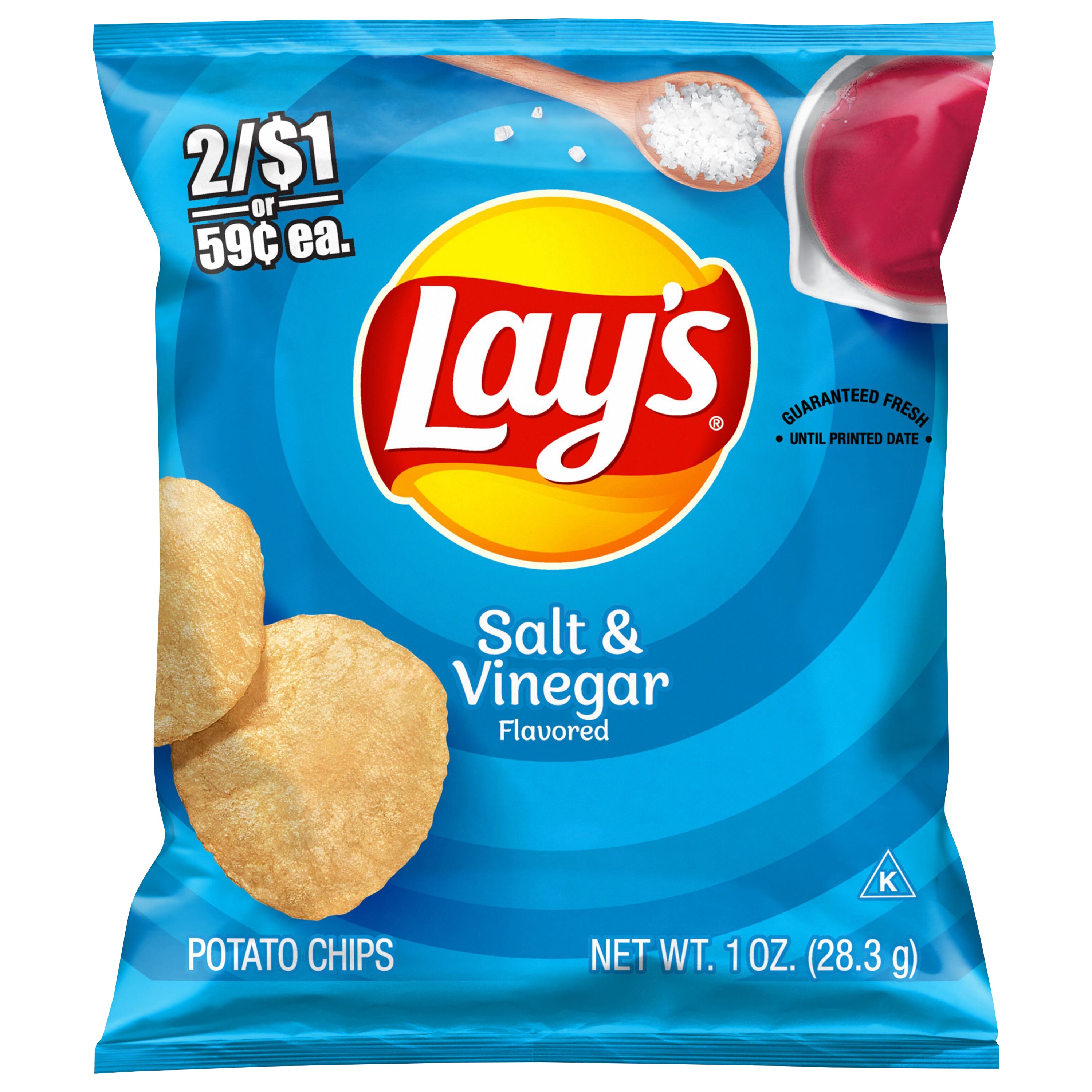 Lay's Potato Chips Salt & Vinegar Flavored 1 Oz – Spires IGA