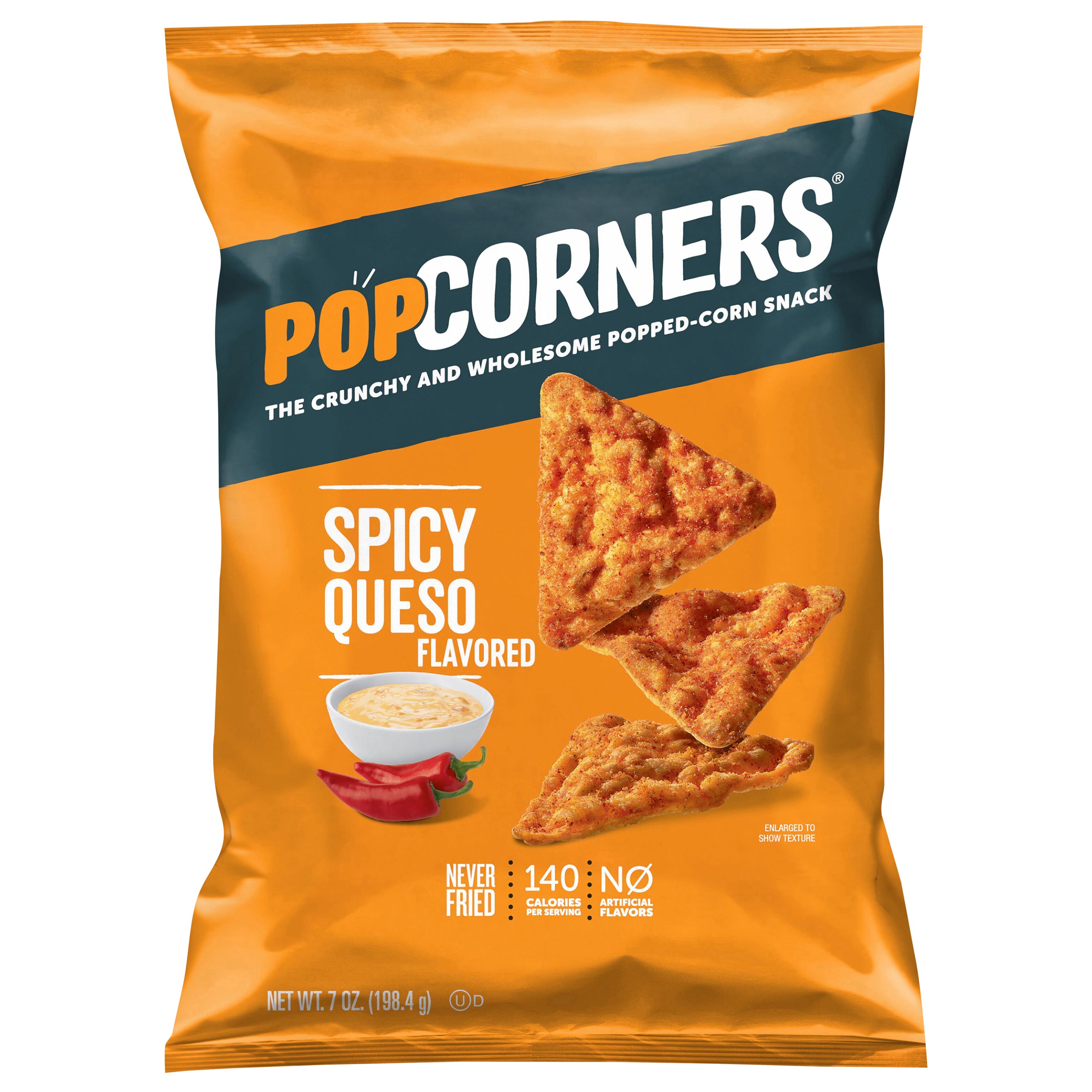 PopCorners The Crunchy And Wholesome Popped-Corn Snack Spicy Queso Fla ...